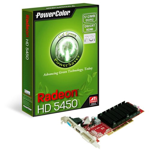 512MB PowerColor Radeon HD 5450 Go! Green Passiv PCI (Bulk ...