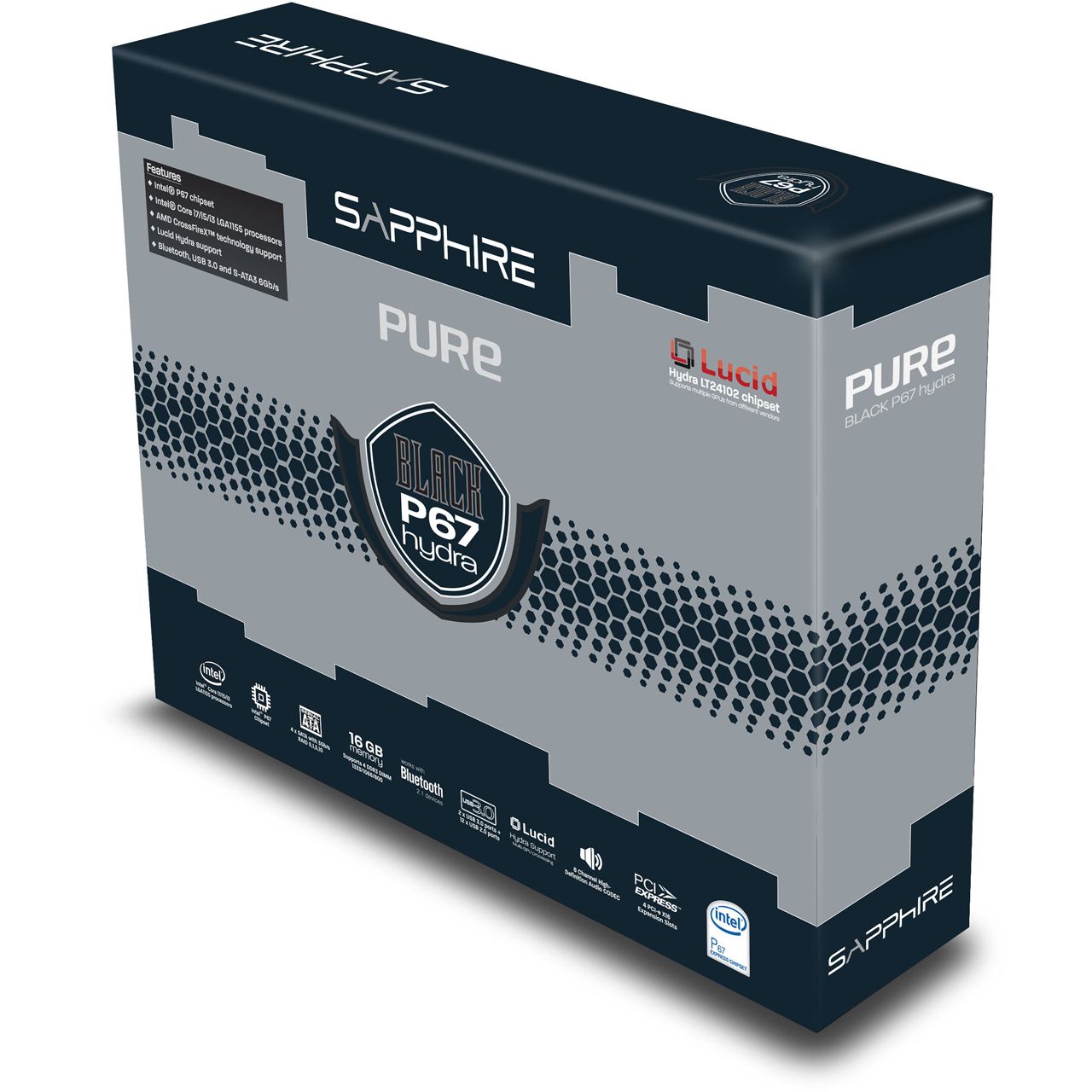 Sapphire Pure Black P67 Hydra Intel P67 So.1155 Dual Channel DDR3 ATX ...