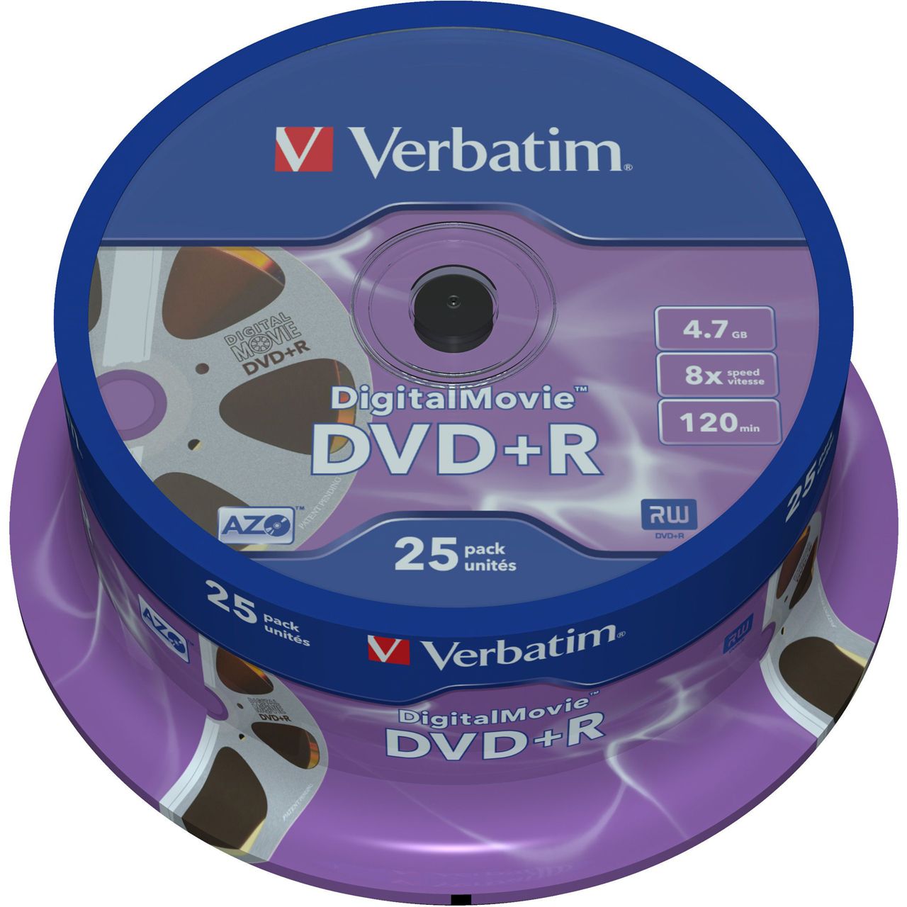 Verbatim DVD+R 4.7GB/120Min/16x Cakebox (25 Disc) - DVD Rohlinge | Mindfactory.de