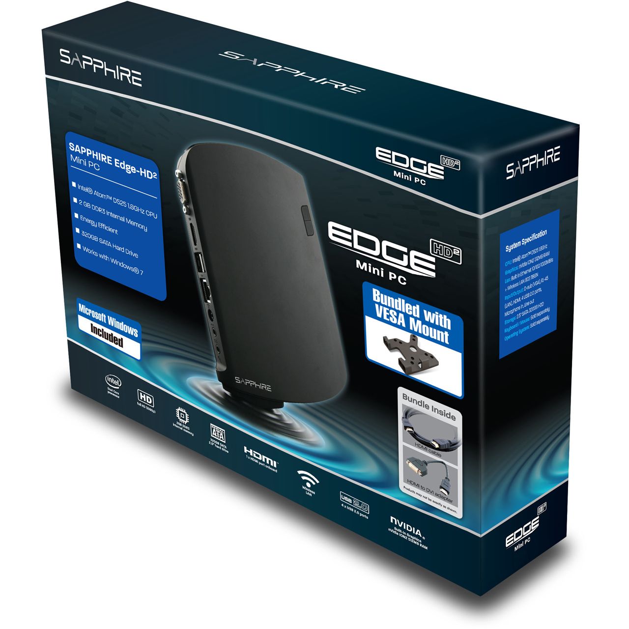 Sapphire Mini PC EDGE-HD2 OS R - Intel Mini PCs | Mindfactory.de