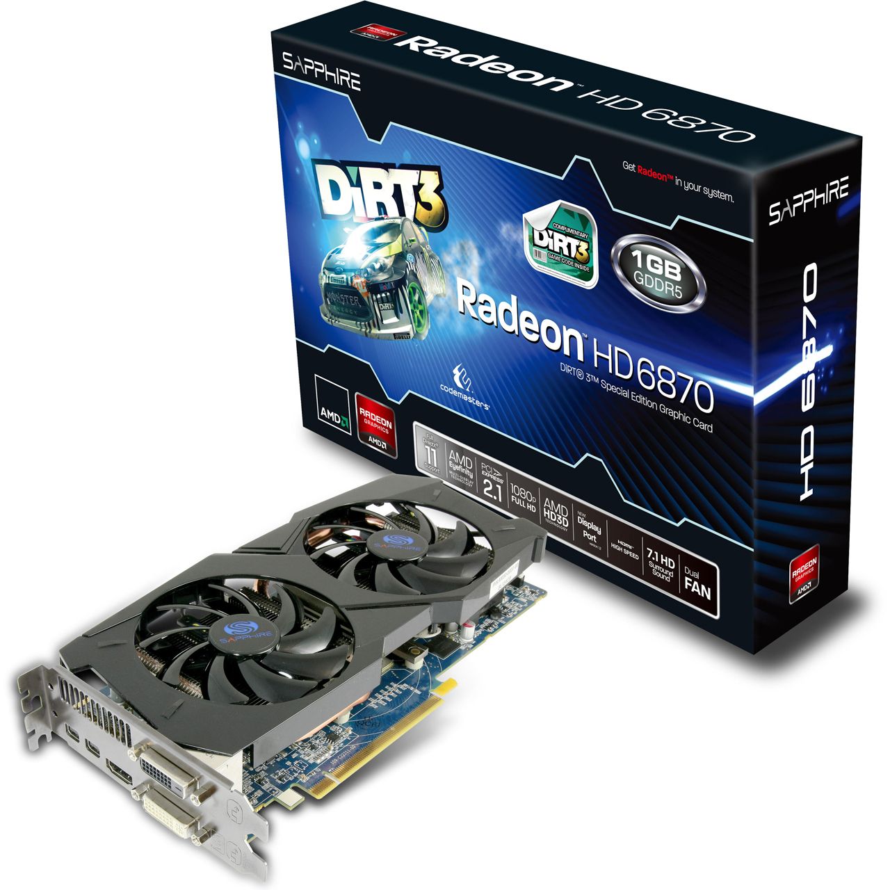 1GB Sapphire Radeon HD 6870 OC Aktiv PCIe 2.1 x16 (Retail ...