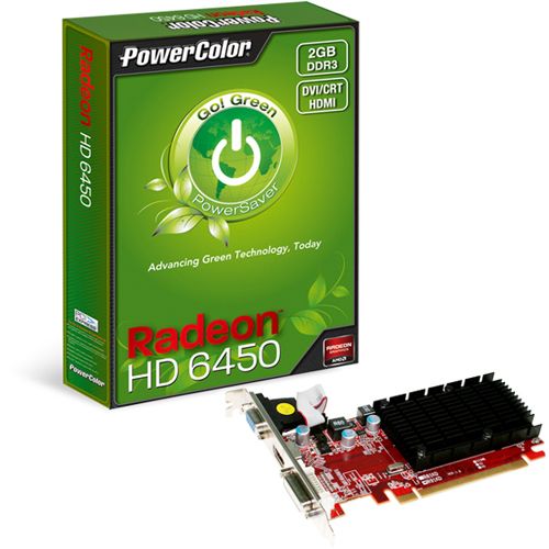 1GB PowerColor Radeon HD 6450 Go! Green Passiv PCIe 2.0 x16 (Retail ...