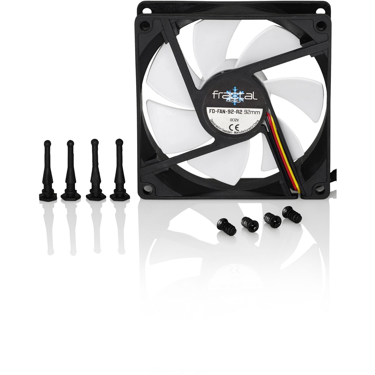 Fractal Design Silent Series R2 92x92x25mm 1300 U/min 13 dB(A) schwarz ...