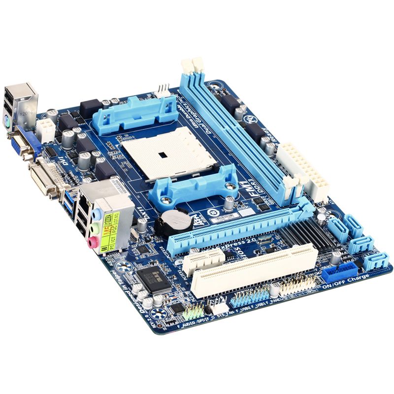 Gigabyte GA-A75M-DS2 AMD A75 So.FM1 Dual Channel DDR3 mATX Retail ...