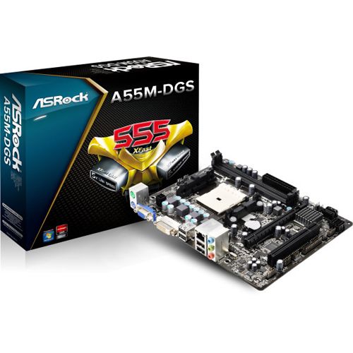 ASRock A55M-DGS AMD A55 So.FM1 Dual Channel DDR3 mATX Retail ...
