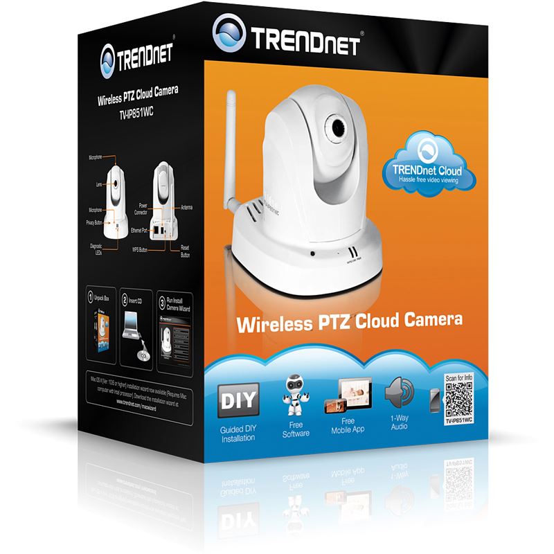 Trendnet Wireless N PAN/TILT/ZOOM IP-Cam - IP Kameras WLAN | Mindfactory.de