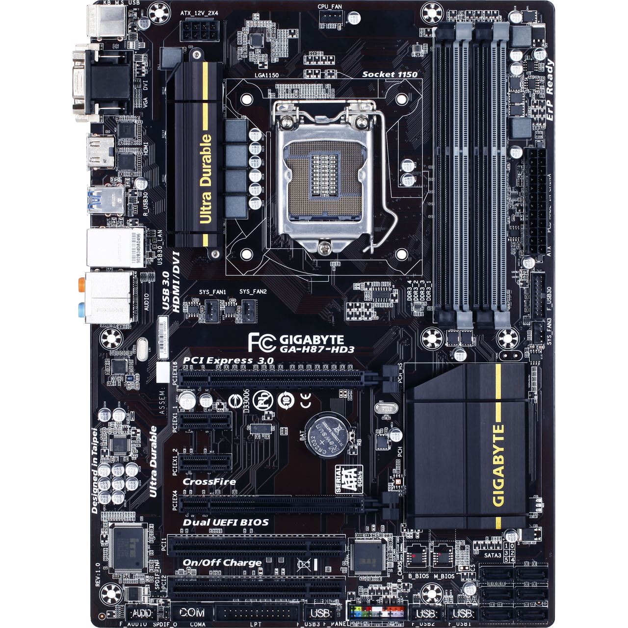 Gigabyte H87-HD3 Intel H87 So.1150 Dual Channel DDR3 ATX Retail ...