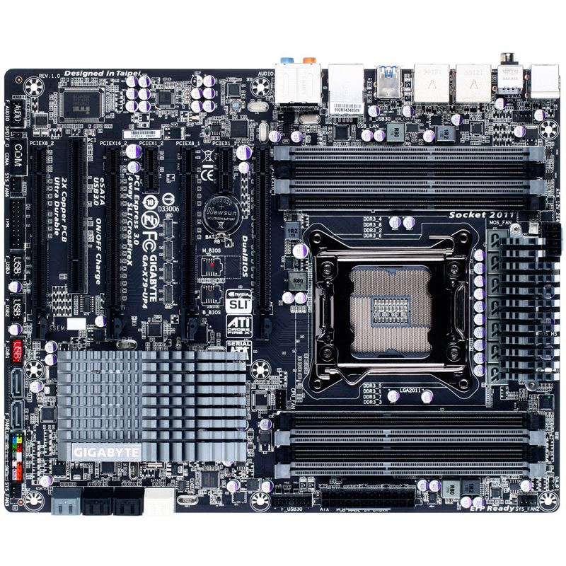 MB Gigabyte GA-X79-UP4 Intel X79 So.2011 Quad Channel DDR3 ATX Retail ...