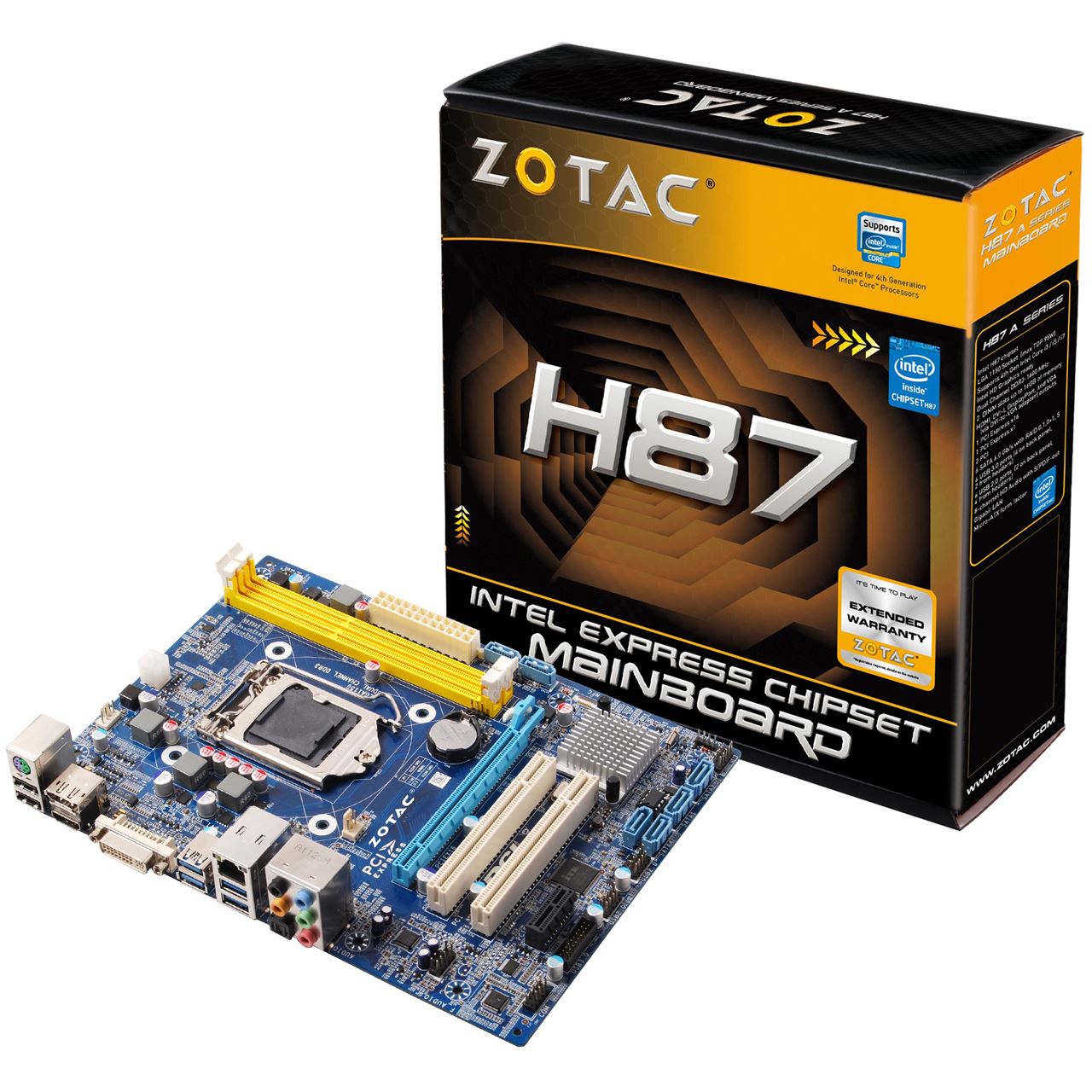 ZOTAC H87MAT-A-E Intel H87 So.1150 Dual Channel DDR3 mATX Retail ...