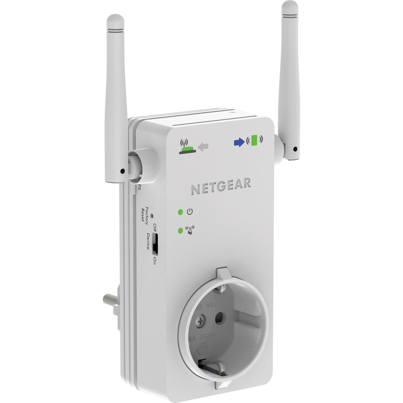 Netgear Universal Pass Thru Wi-Fi Range Extender 300 MBit/s 1x LAN 10 ...