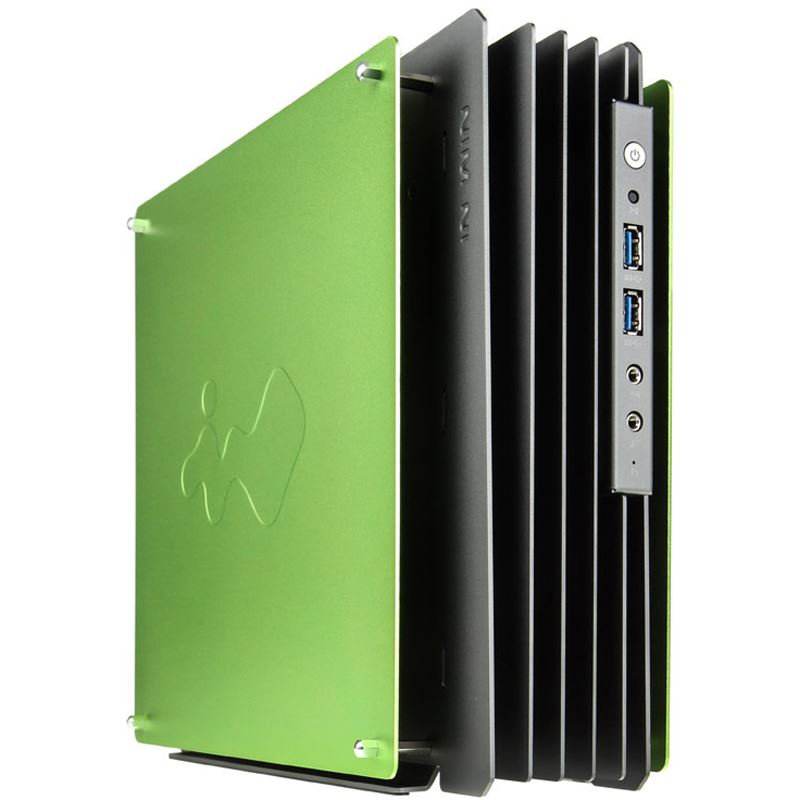 IN WIN H-Frame Mini Mini-ITX 180 Watt grau/gruen - ITX Gehäuse ...