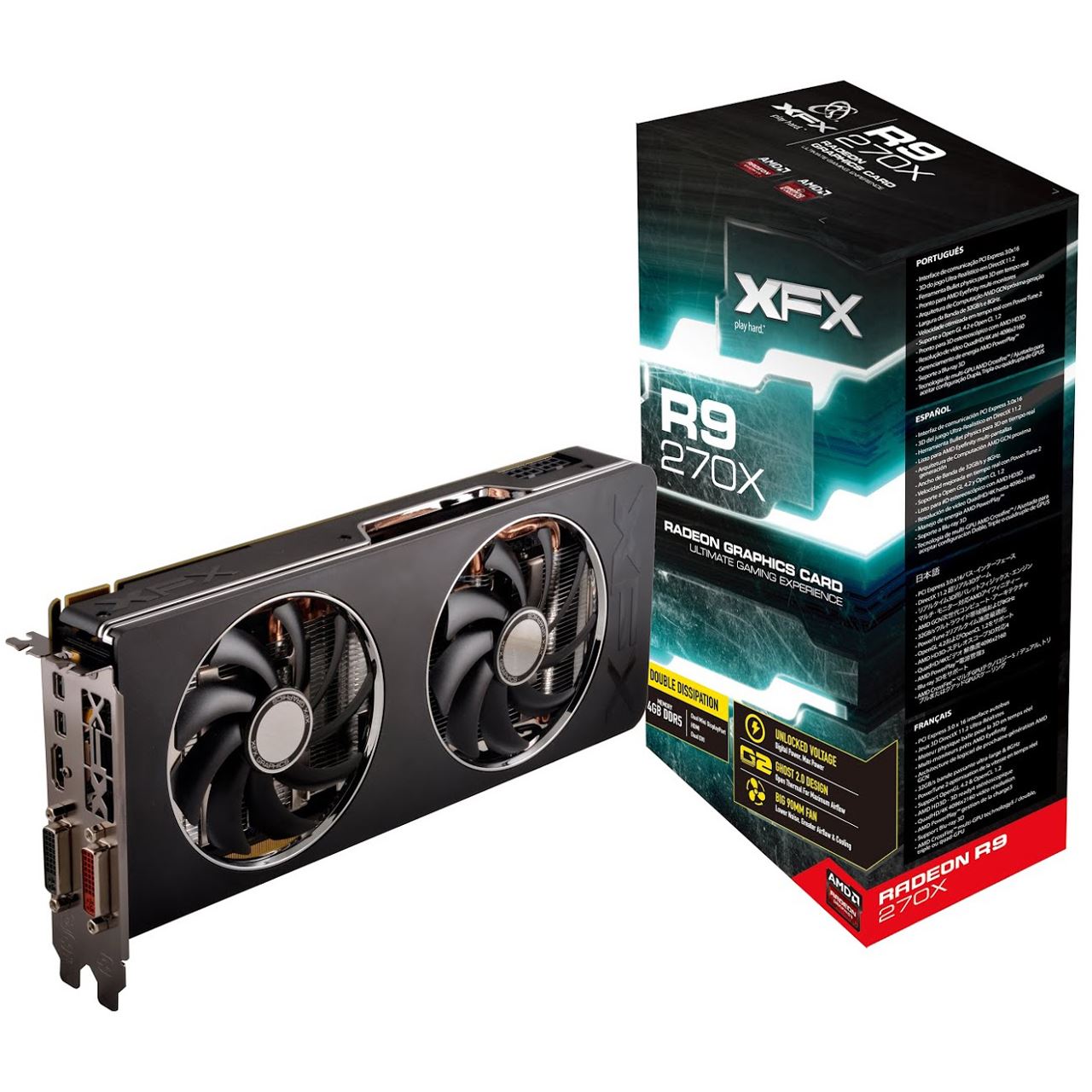 4GB XFX Radeon R9 270X Double Dissipation Boost Edition Aktiv PCIe 3.0 ...