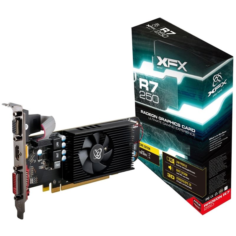 1GB XFX Radeon R7 250 Aktiv PCIe 3.0 x16 (Retail) - | Mindfactory.de