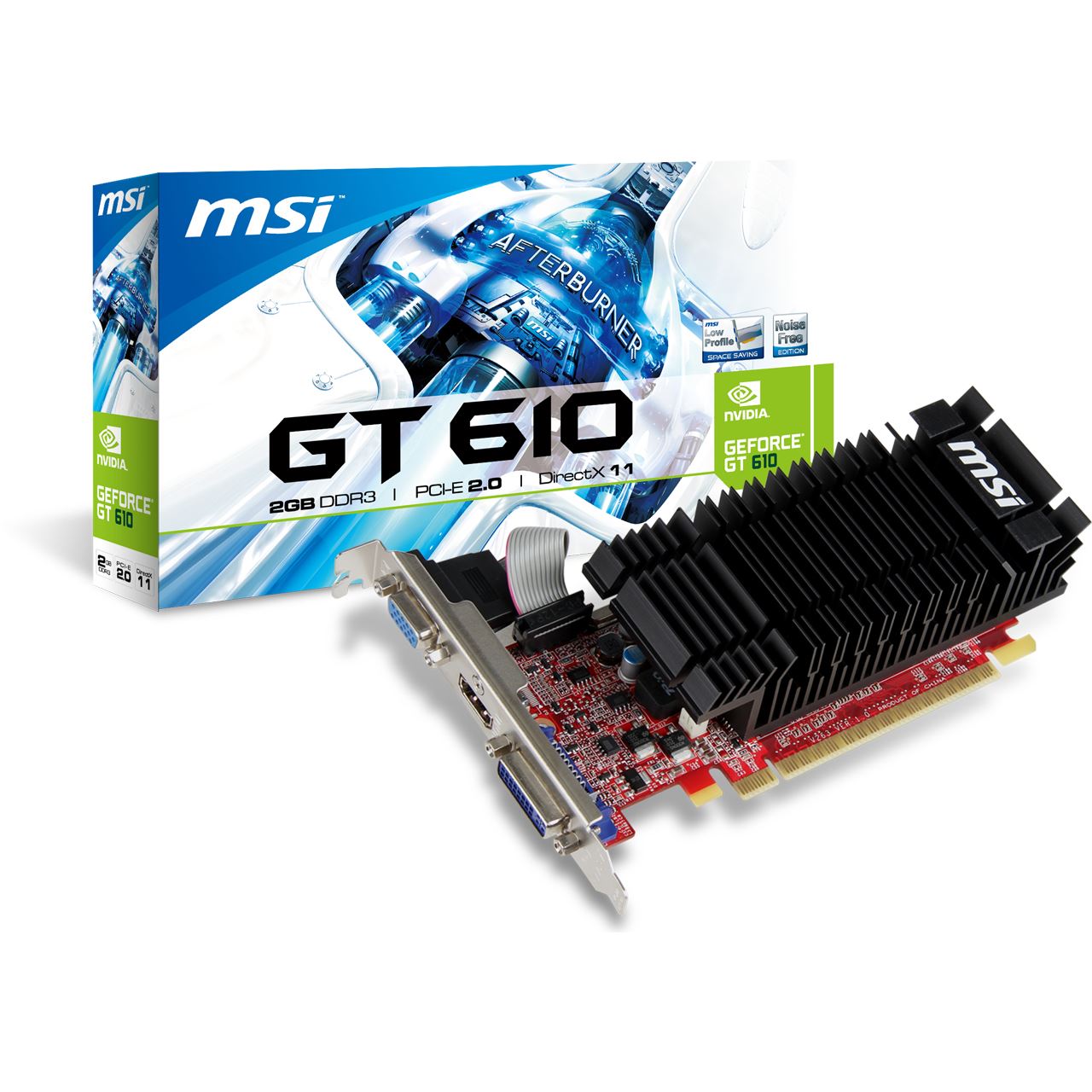 2GB MSI GeForce GT 610 Passiv PCIe 2.0 x16 (Retail) - | Mindfactory.de ...