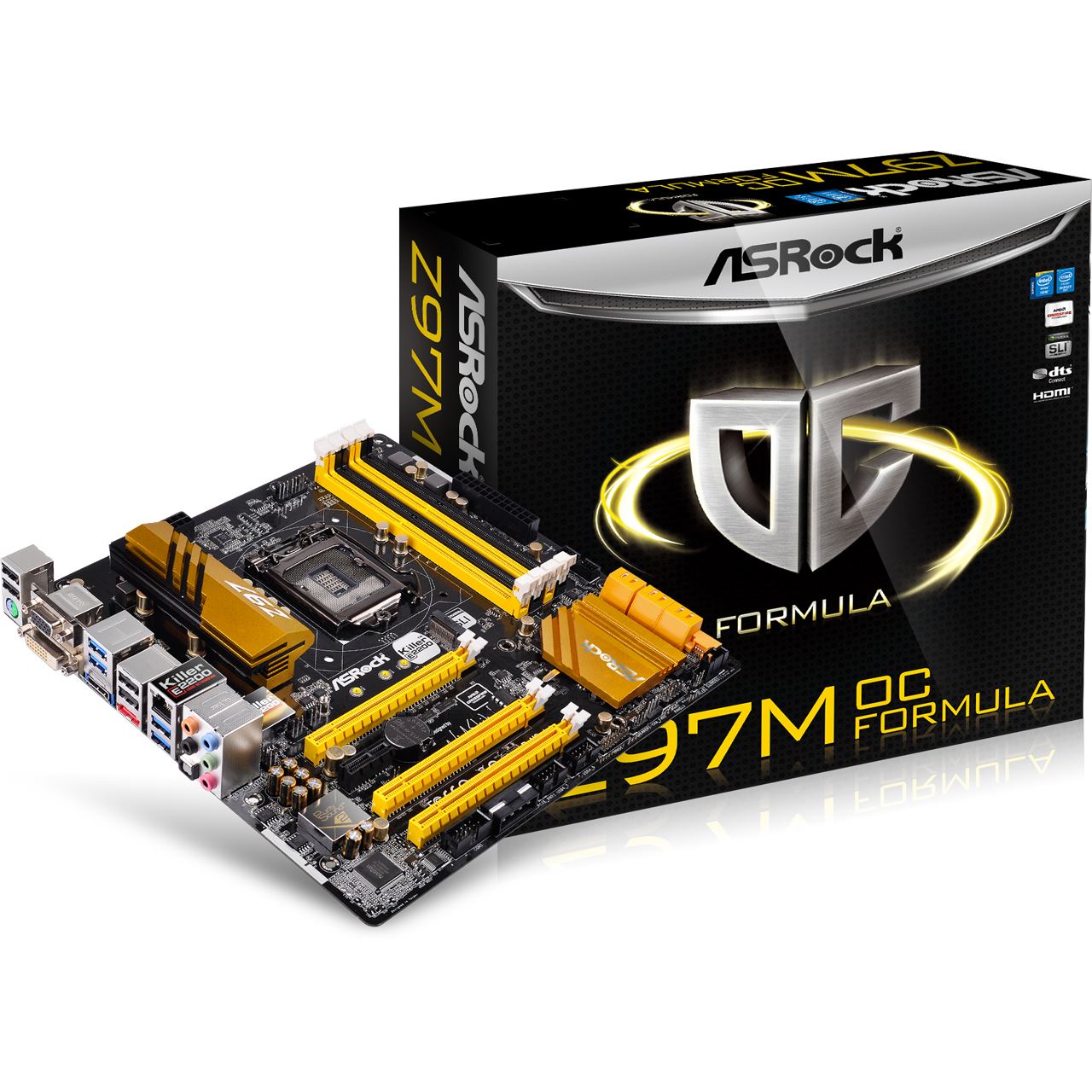 ASRock Z97M OC Formula Intel Z97 So.1150 Dual Channel DDR3 mATX Retail ...