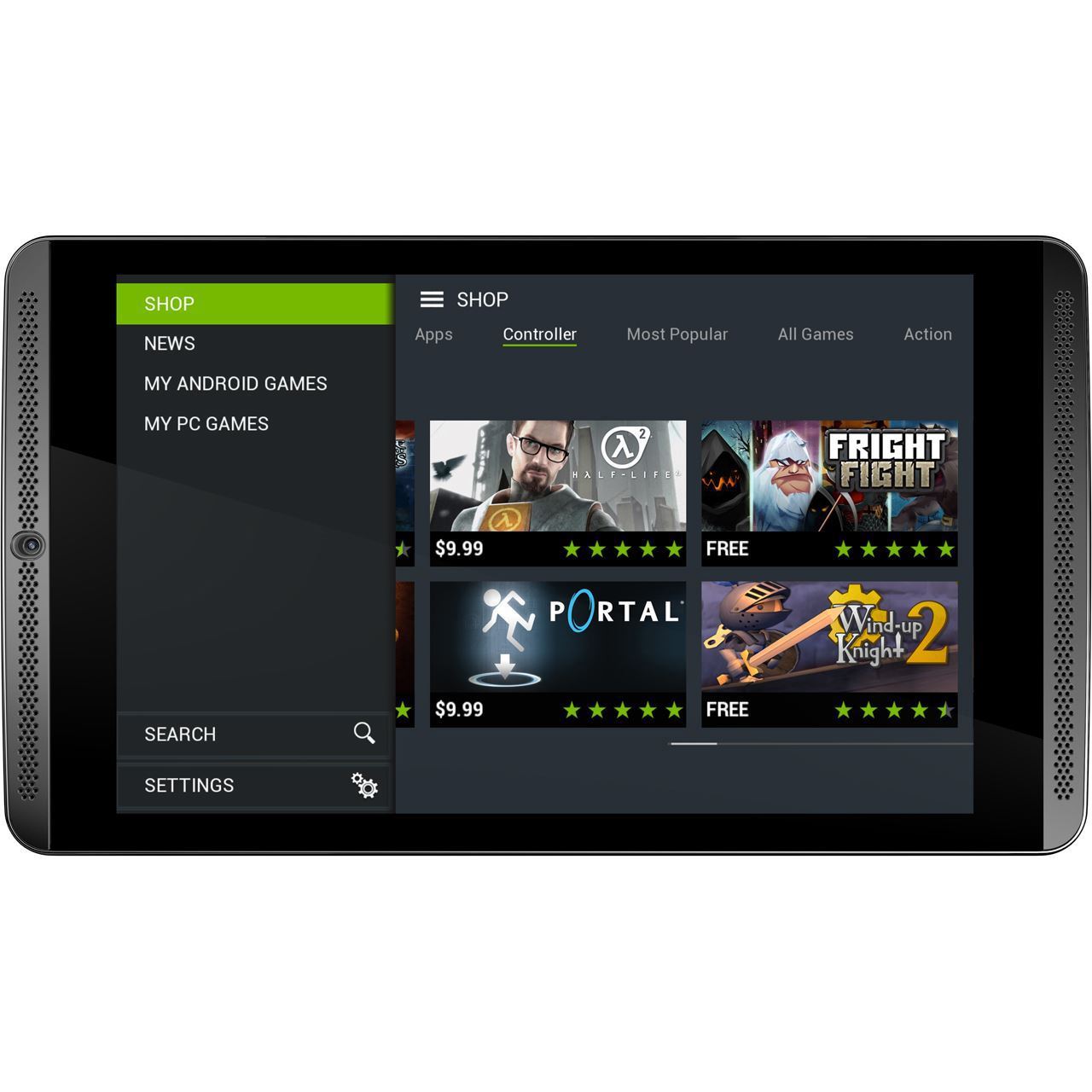 Green Bundle NVIDIA SHIELD Tablet WiFi 16GB + 64GB + Controller - | Mindfactory.de