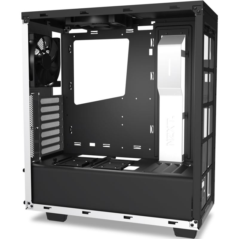 NZXT Source 340 mit Sichtfenster Midi Tower ohne Netzteil weiss - Midi ...